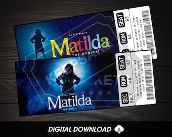 Printable the Lion King Musical Theatre Ticket Personalized Gift Reveal Editable West End ...