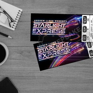 Printable Starlight Express Theatre Ticket | Personalized Gift Reveal ...