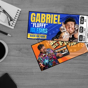 Printable Gabriel Iglesias Ticket Don't Worry Be Fluffy Tour ...