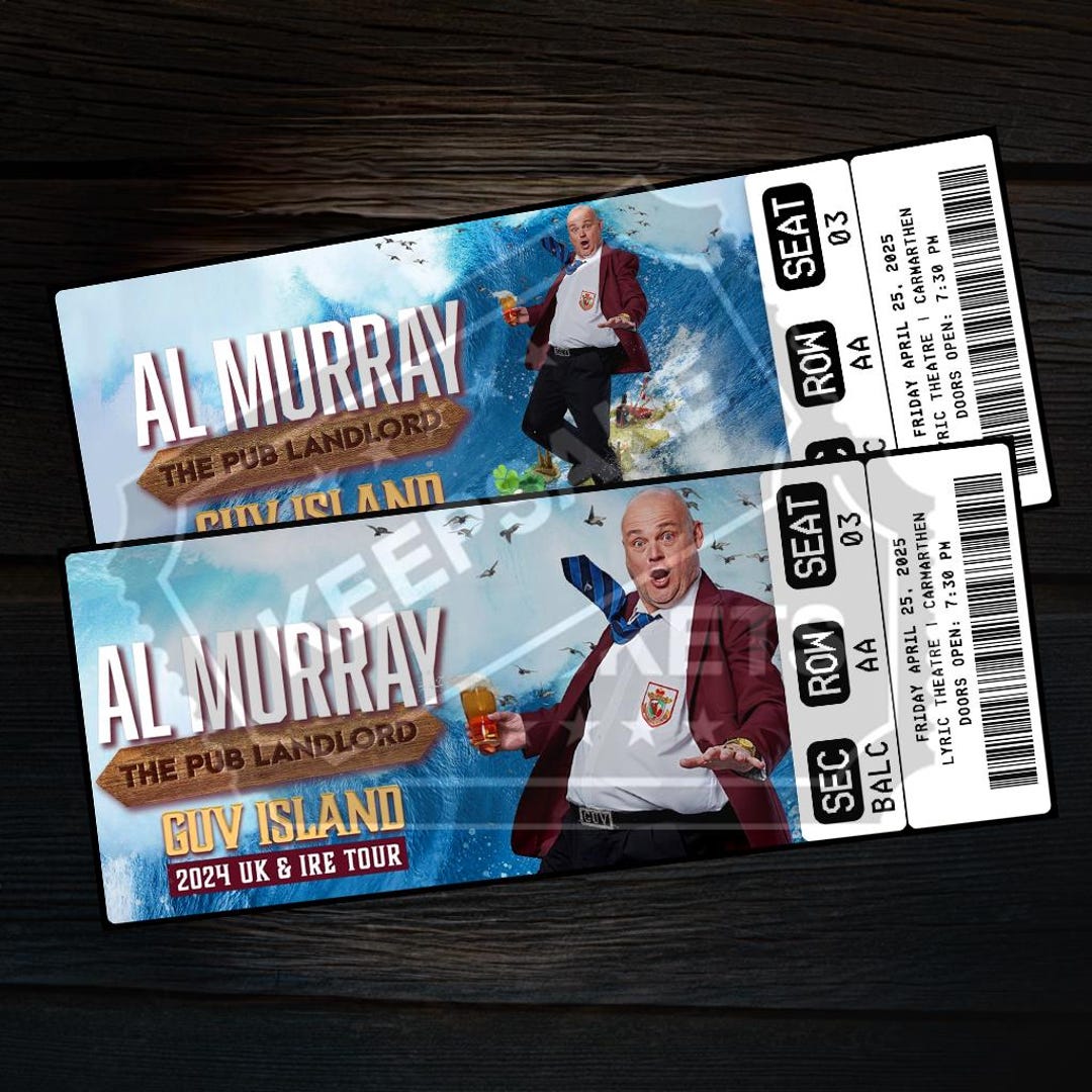 Printable Al Murray Ticket the Pub Landlord Guv Island Tour ...