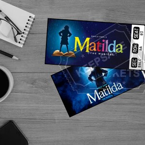 Printable Matilda the Musical Theatre Ticket | Personalized Gift Reveal ...