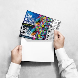 Printable Lion the Witch and the Wardrobe Musical Theatre Ticket ...