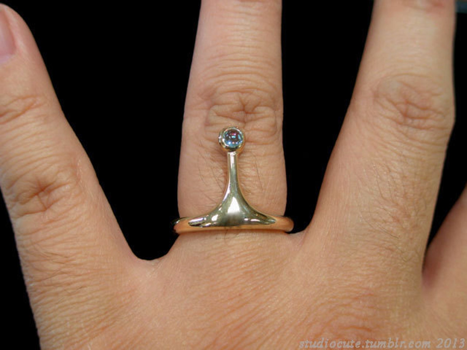 The Bubblegum Ring Blue Topaz - Etsy