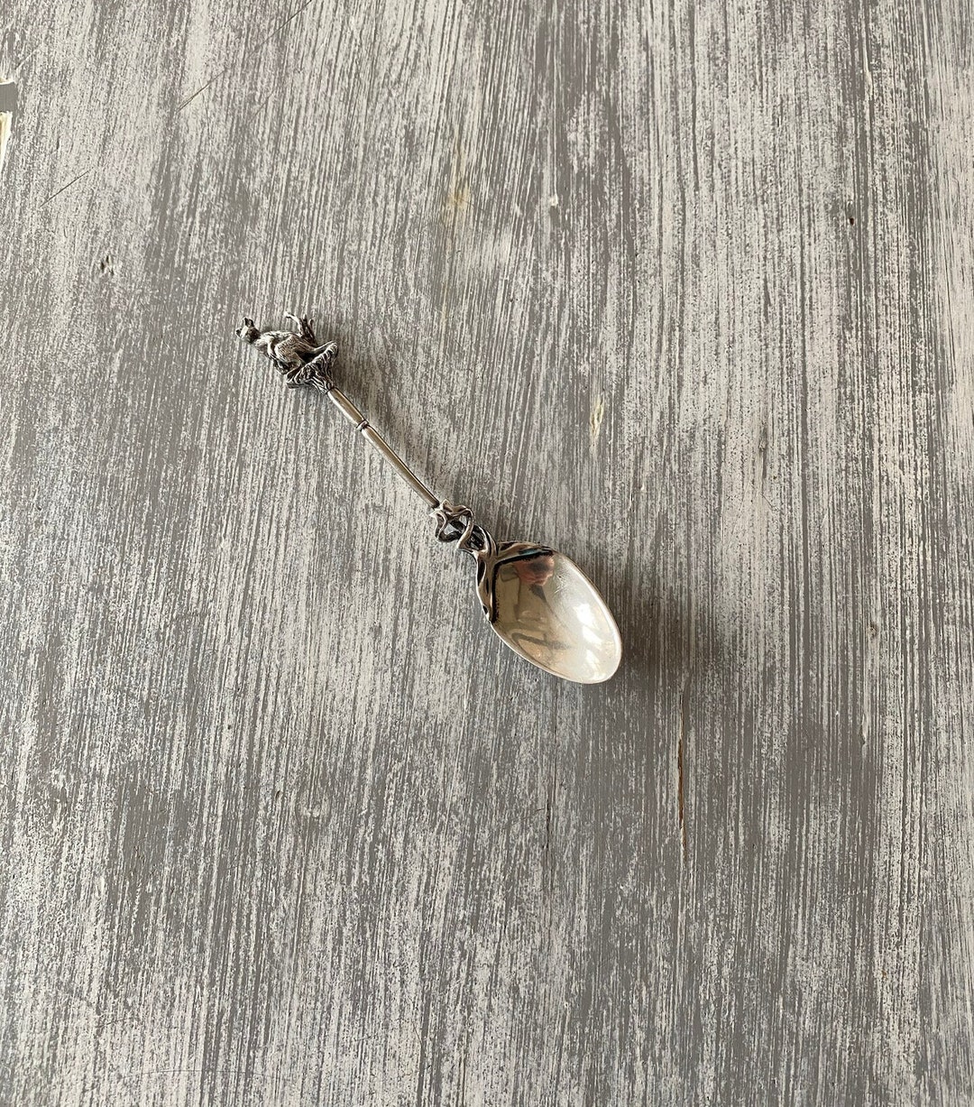 Australian Cast Sterling Silver Spoon With Kangaroo Finial - Etsy