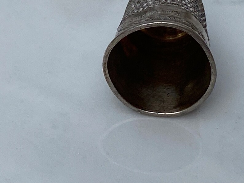 Sterling Silver Sewing Thimble Size 7 by Stern Brothers & Co. (2 G) - Etsy