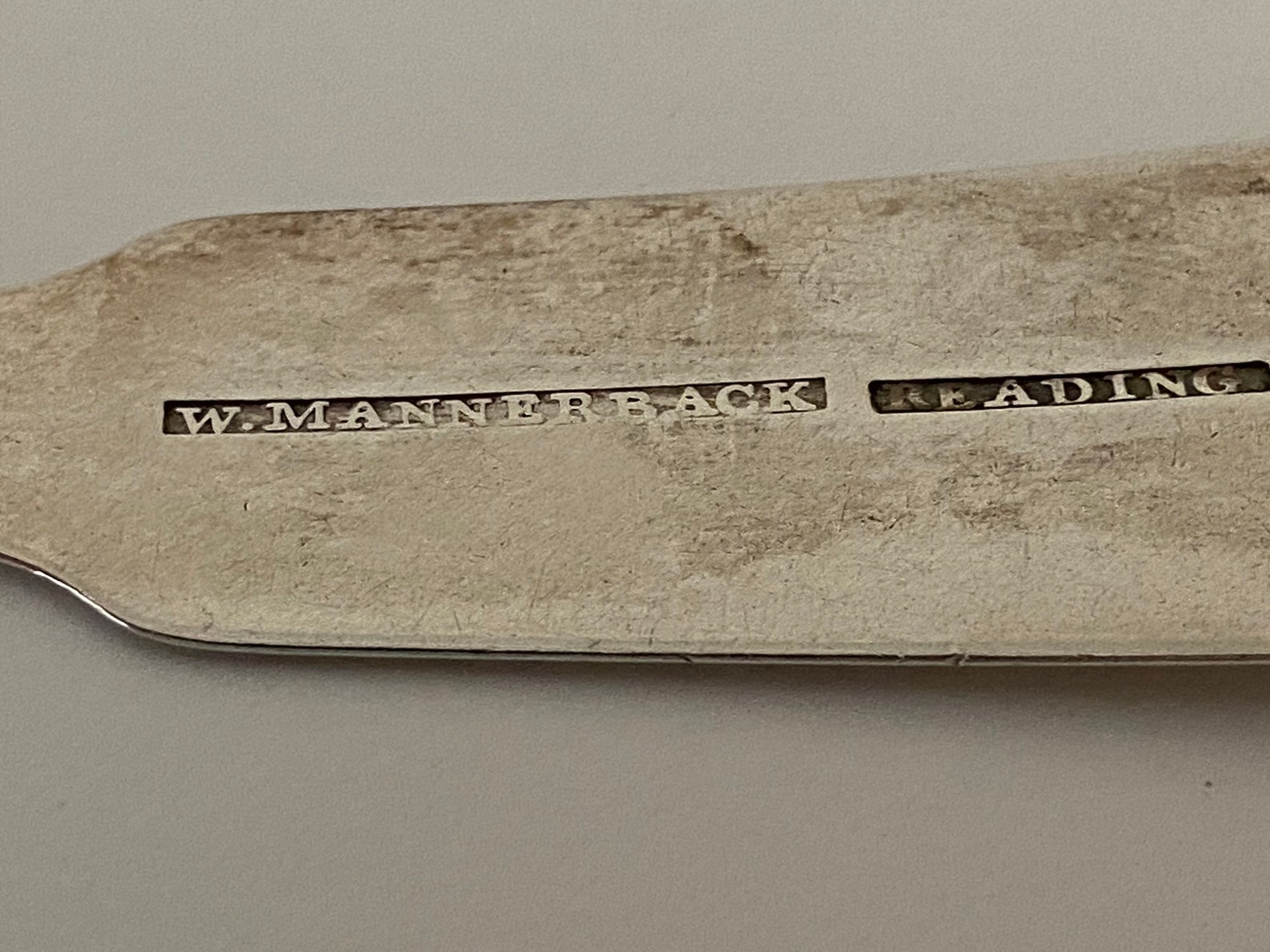 1790-1820 William Mannerback Coin Silver Tablespoon Reading - Etsy