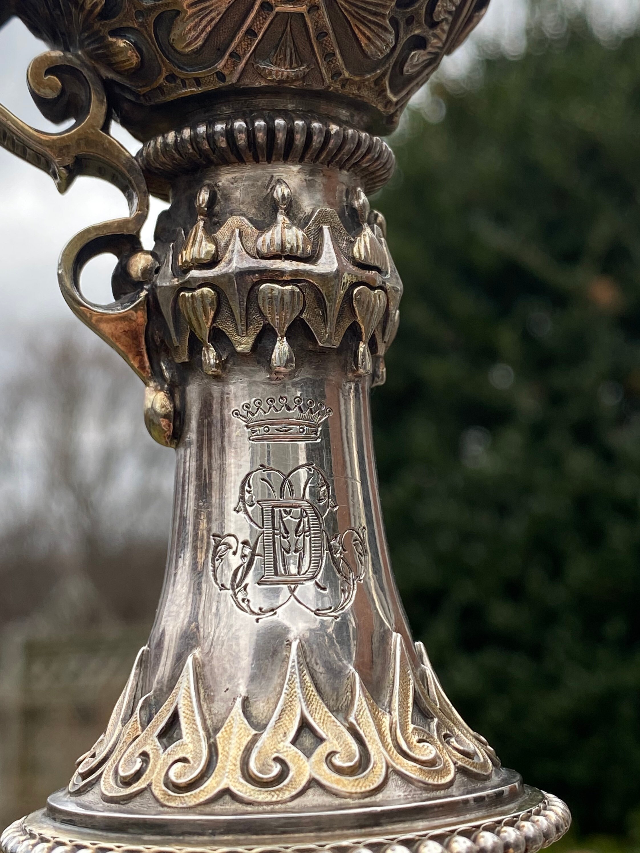 c. 1862 Jean-Baptiste Claude Odiot Sterling Silver Coffee Pot - Paris ...