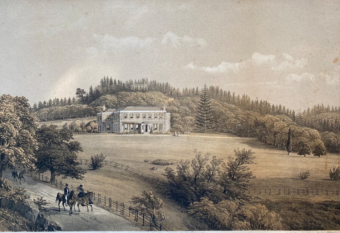 1851 'plantation House, St Helena, Residence of the Governor ...