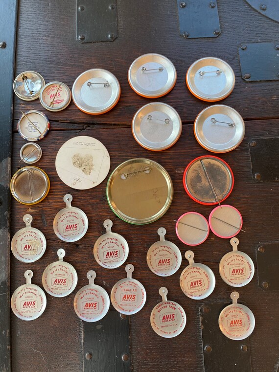 Assorted Promotional Advertising Buttons - Choose One… - Gem