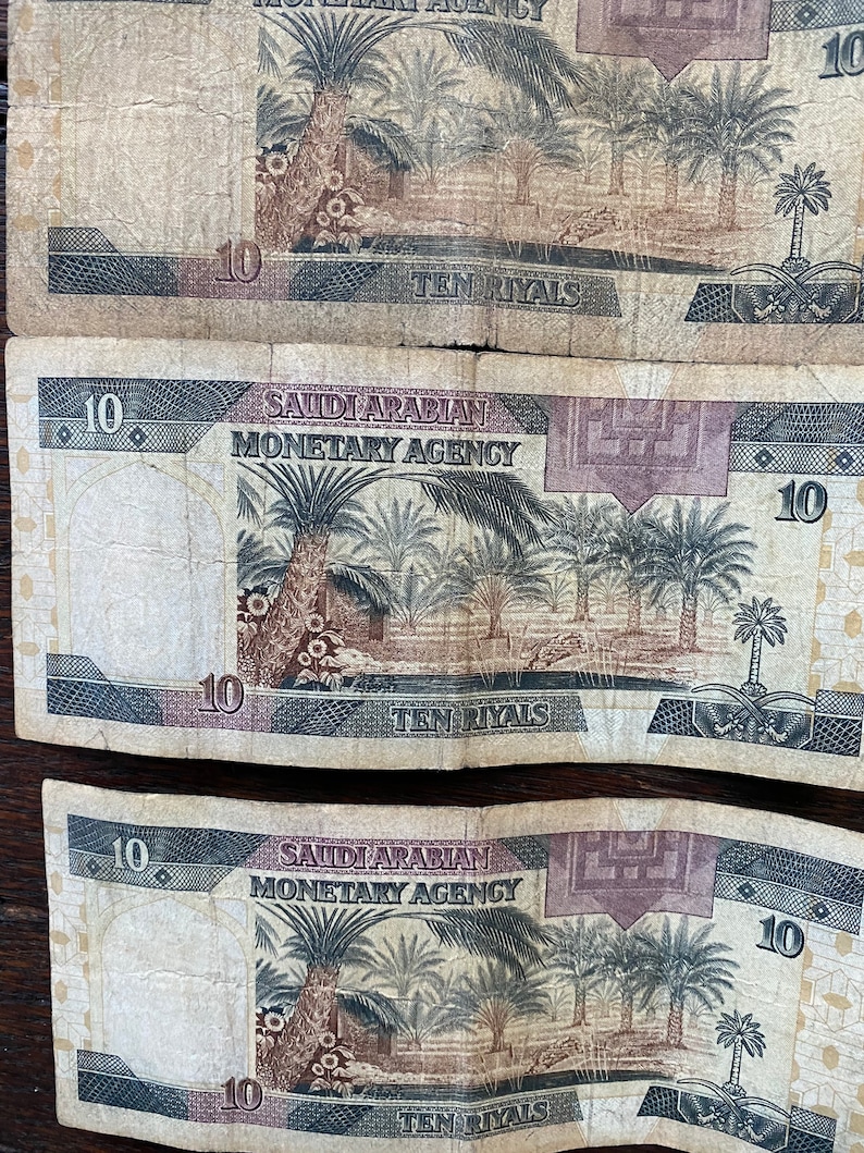 Saudi 10 Riyal Banknote - Etsy