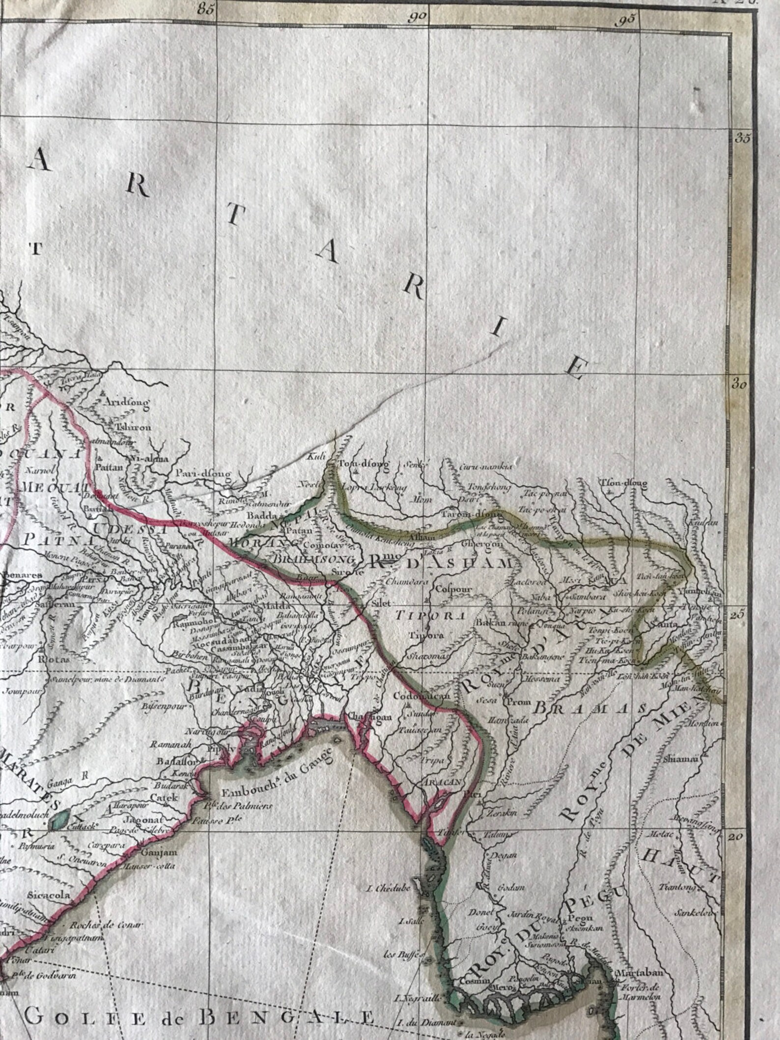 Phenomenal 1771 Map of India and Pakistan in French - Etsy