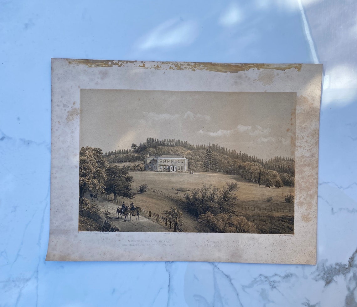 1851 'plantation House, St Helena, Residence of the Governor ...
