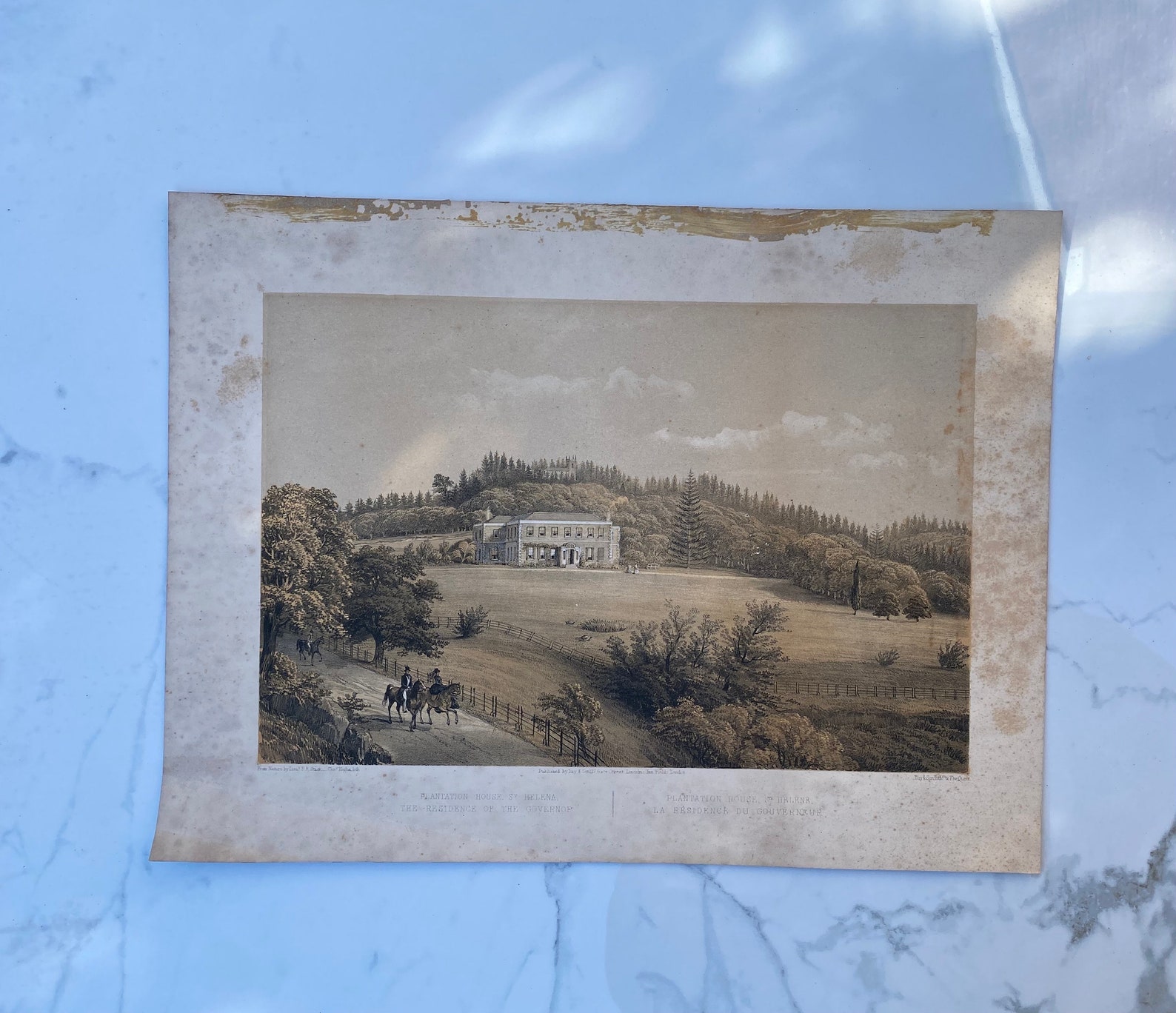 1851 'plantation House, St Helena, Residence of the Governor ...
