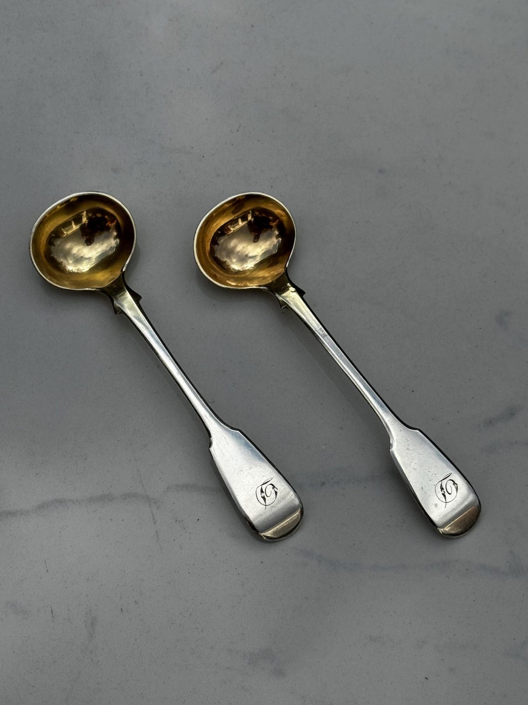 1818-49 Pair of Alex Cameron of Dundee Parcel Gilt Sterling Silver ...