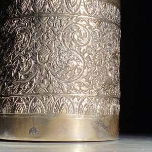 Small Cambodian Silver Plated Tea Caddy With Repousse - Etsy