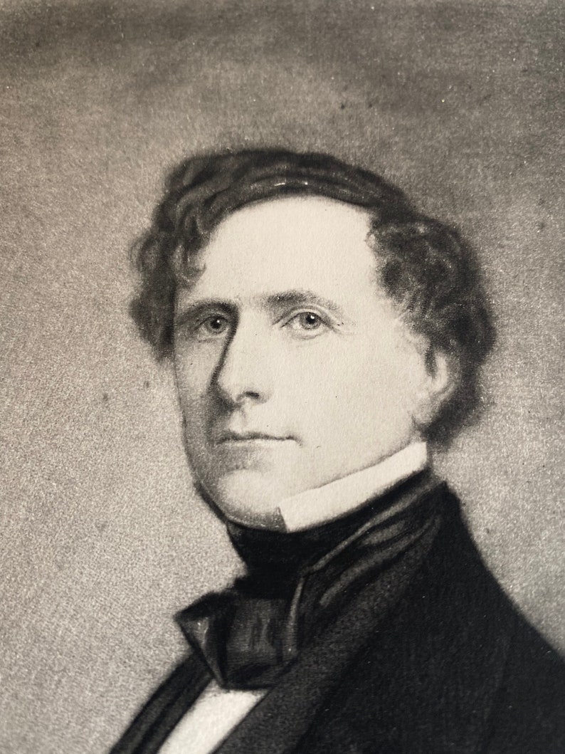 1901 Etching of President Franklin Pierce | Etsy