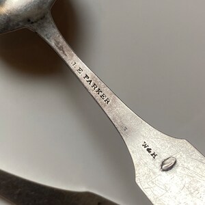 1845-1850 Set of New York City Fiddleback Spoon Partial Set 3 by Wood ...