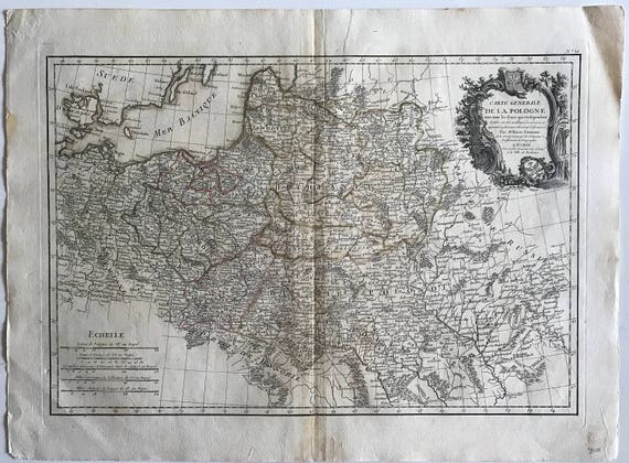 1771 Map of Poland | Etsy