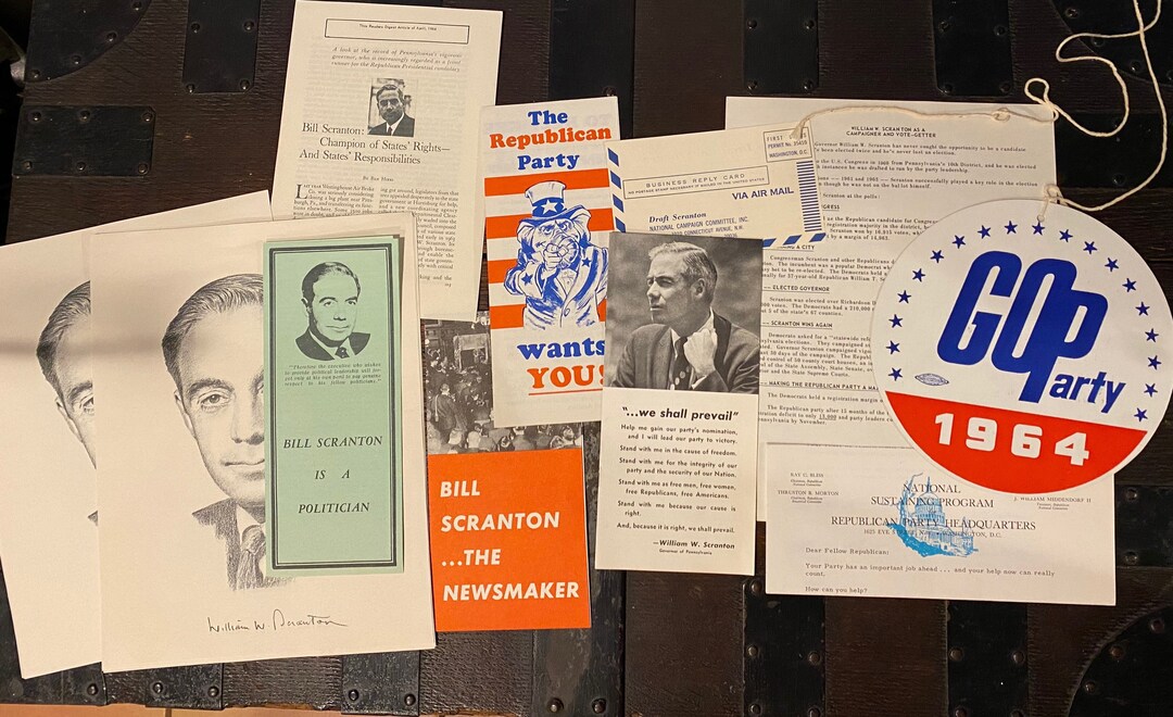 1964 Republican Presidential Election Collection William Scranton ...
