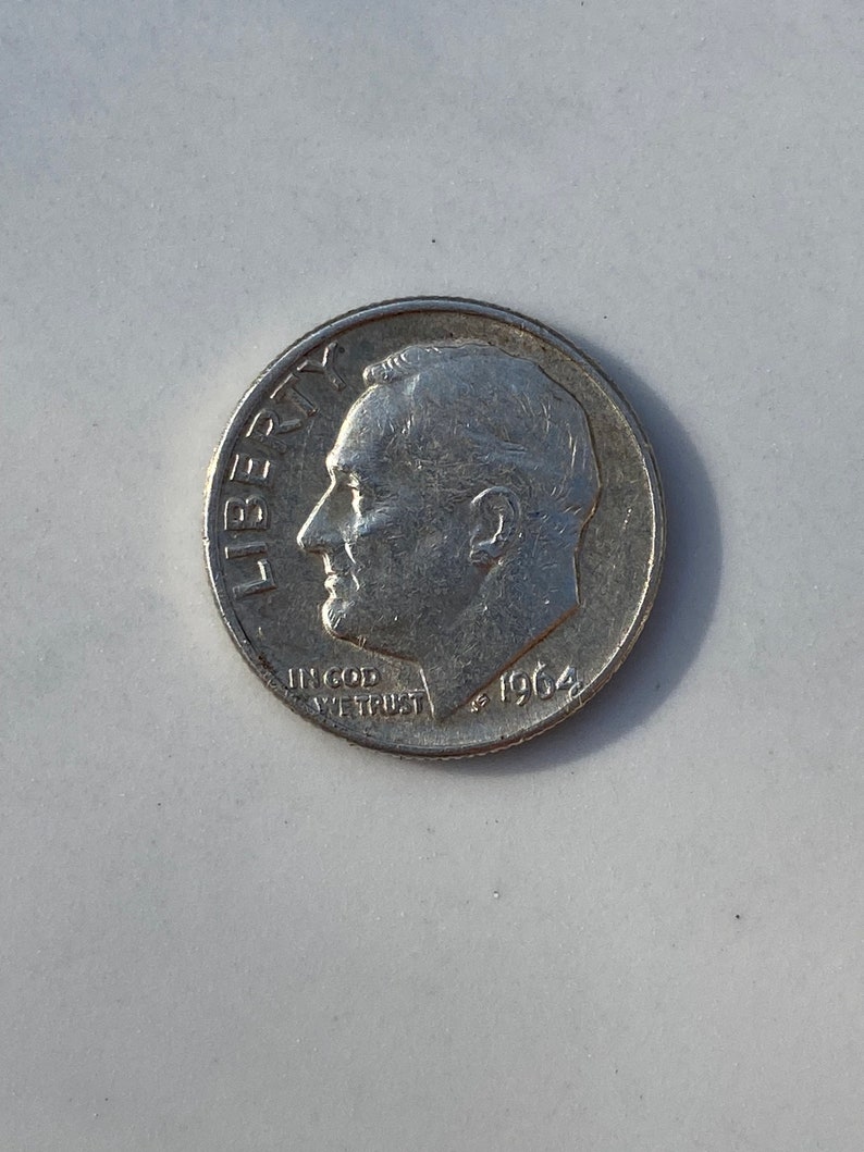 Silver Roosevelt Dimes: 1946-D or 1964-D - Etsy
