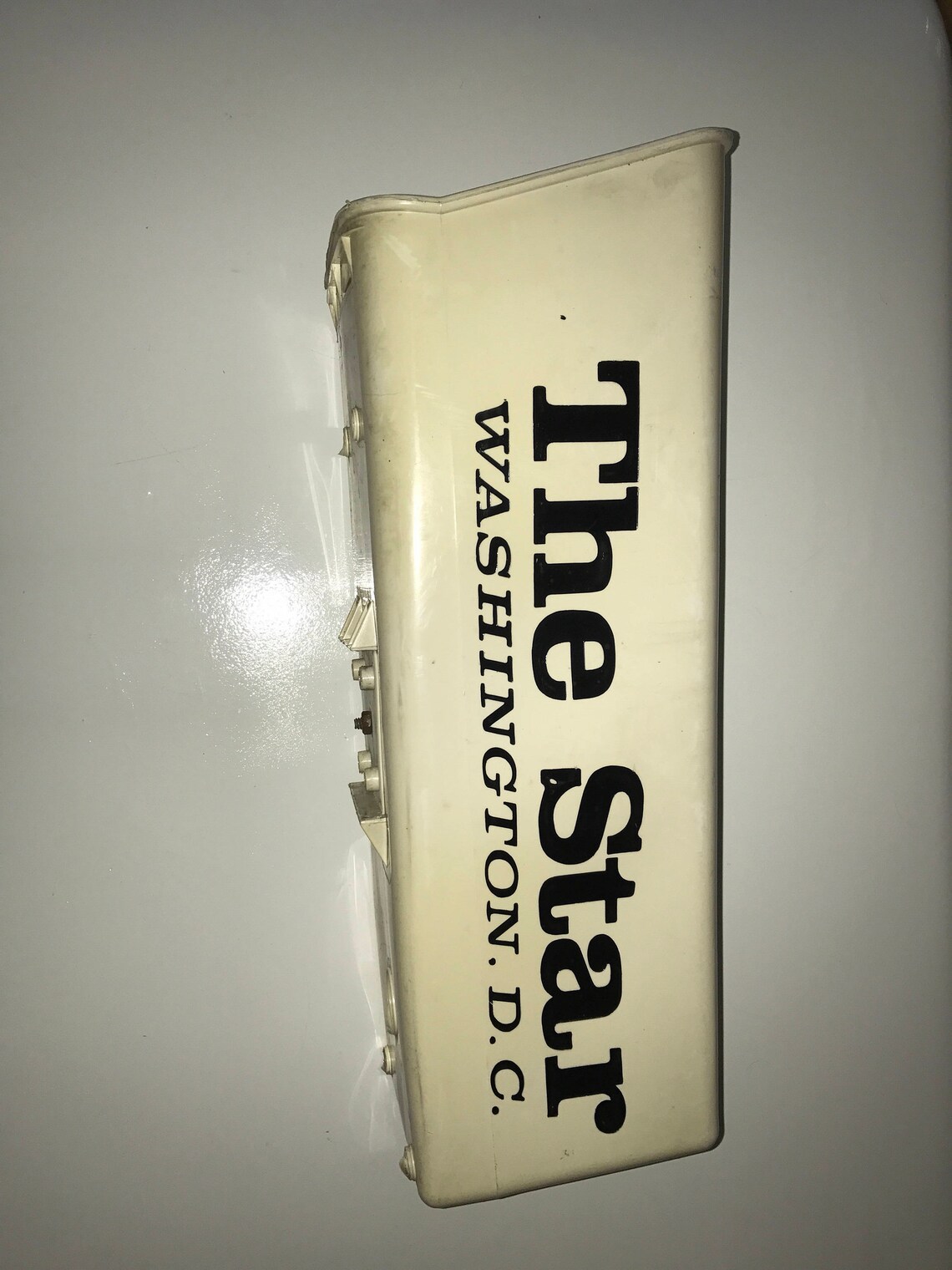 1970s Vintage the Star Washington D.C. Newspaper Delivery Box - Etsy
