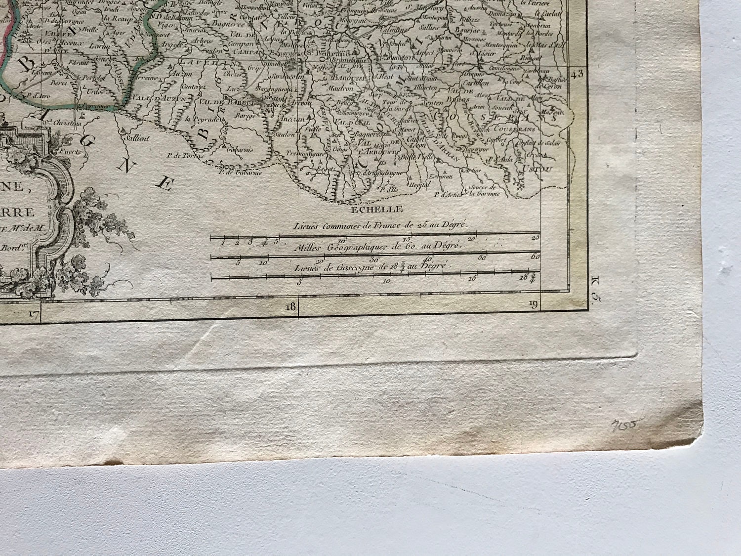 1774 Map of Gascony, France — ↝DC SILVER↜