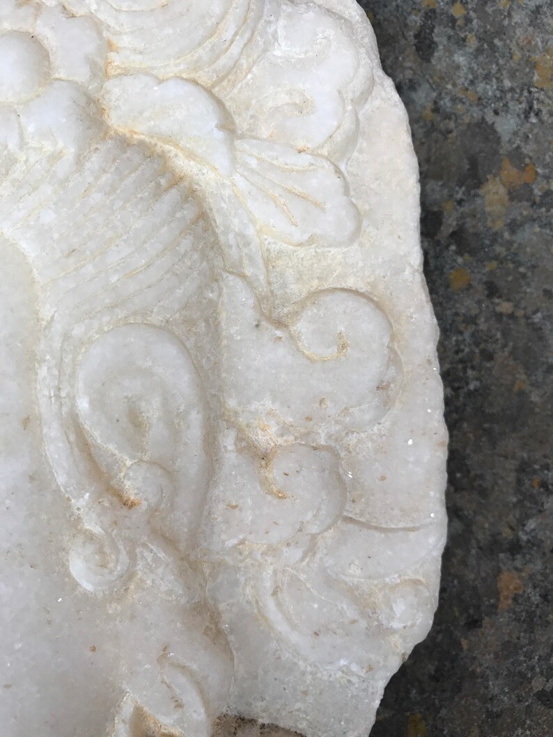 Chinese Carved Marble Guanyin guan Yin Stone Panel Fragment - Etsy