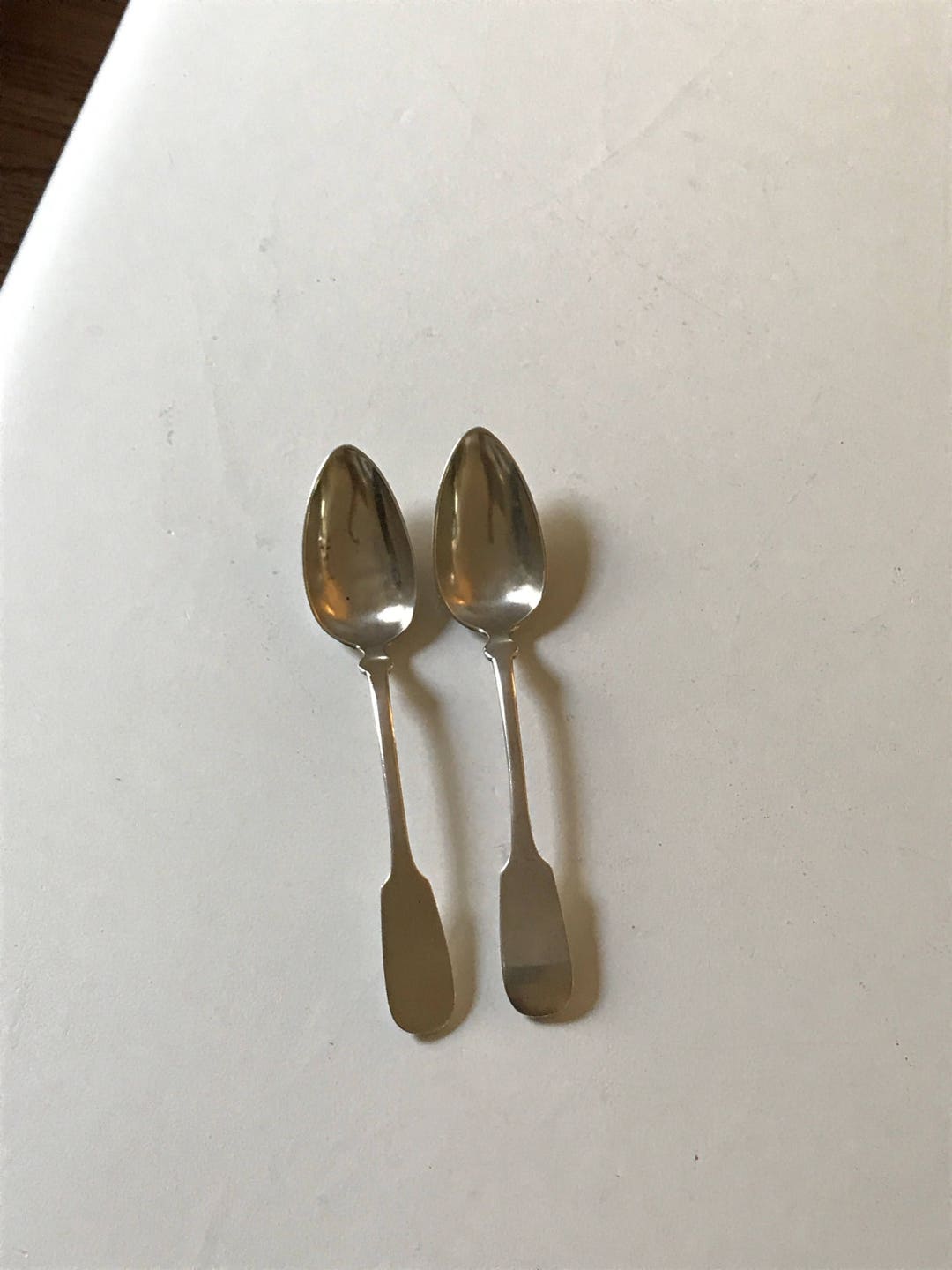 1856 13 Loth Silver Vienna Serving Spoon Pair by Thomas Dub - Etsy