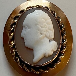C. 1876 George Washington Gold Cameo Brooch - Etsy