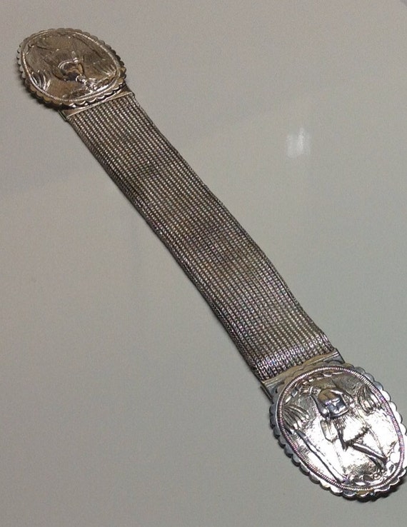Silver Armor Shoulder Strap Breast Plate - Gem