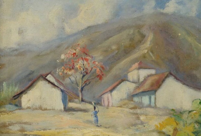 Joaquín Caicedo Oil Painting Landscape Venezuelan - Edo. Aragua - Etsy