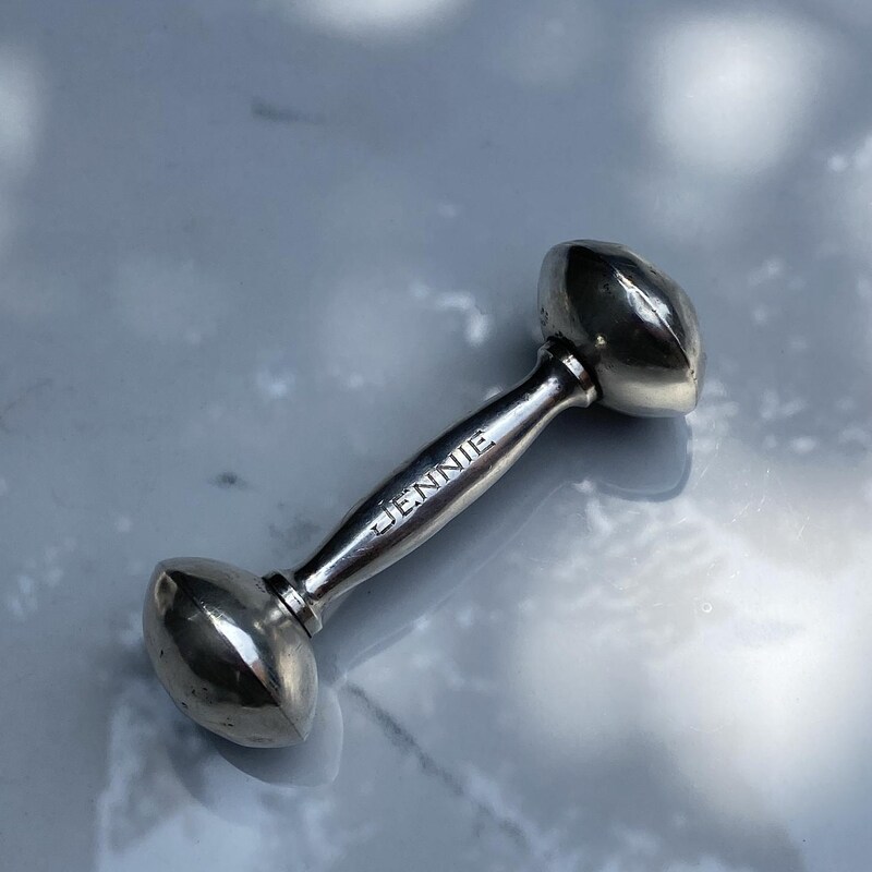Silver Baby Rattles - Etsy