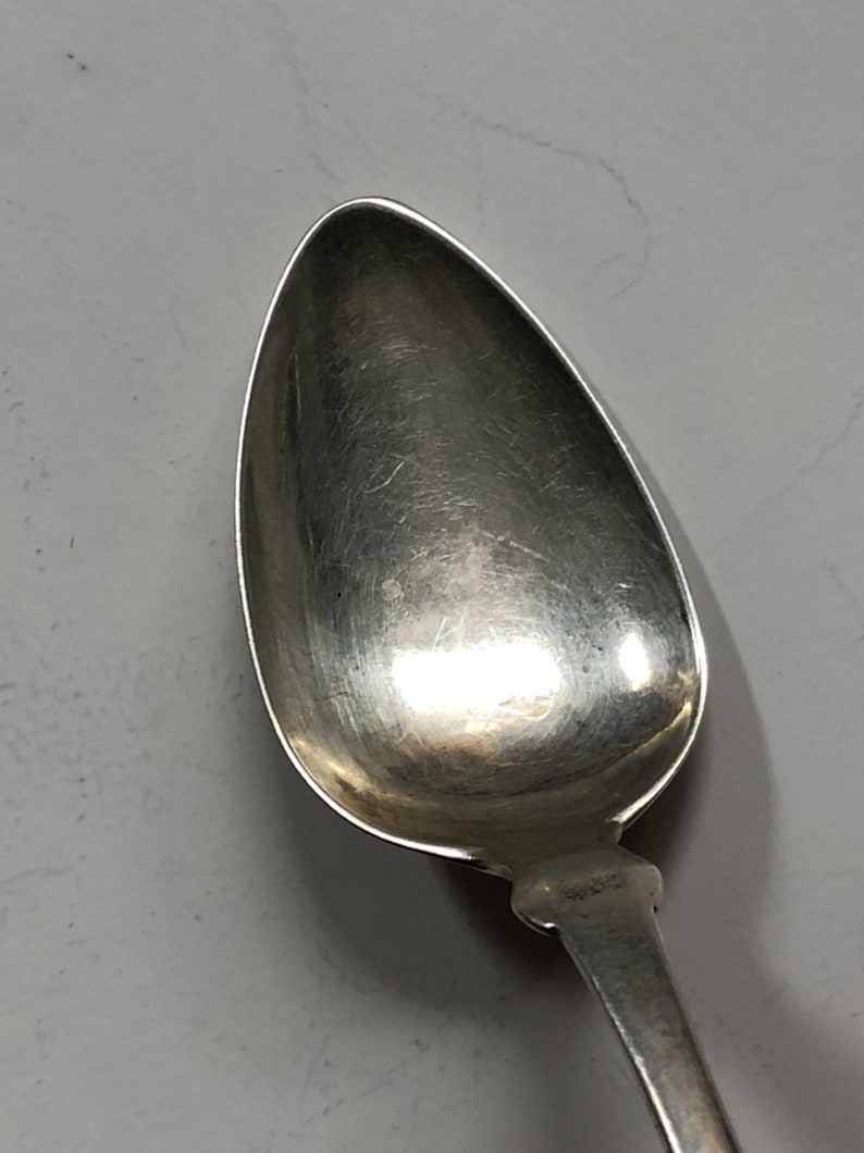 Ca 1840 'hartford Eagle' Fiddleback Coin Silver Spoon - Etsy