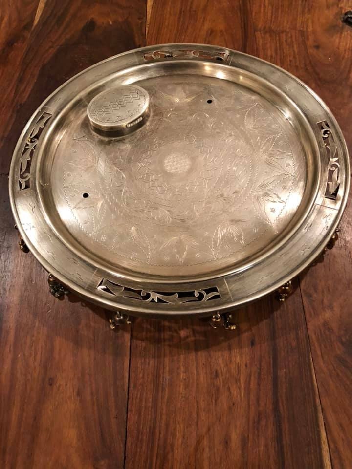 Vintage Steling Silver Puja Thali Puja Set — ↝DC SILVER↜