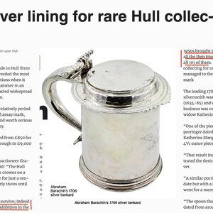 1670 VERY RARE Hull Assay Ed Mangey Charles II Sterling Silver Lace ...