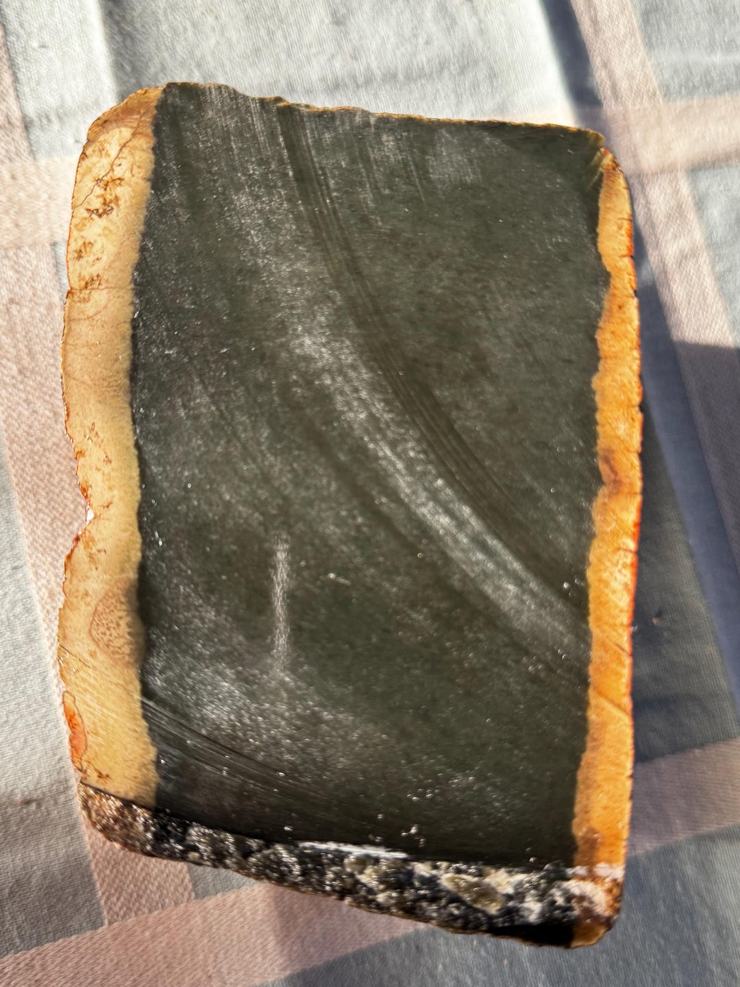 Bert Rhoads Green Wyoming Nephrite Jade Parcel Slab Rough Stone for ...