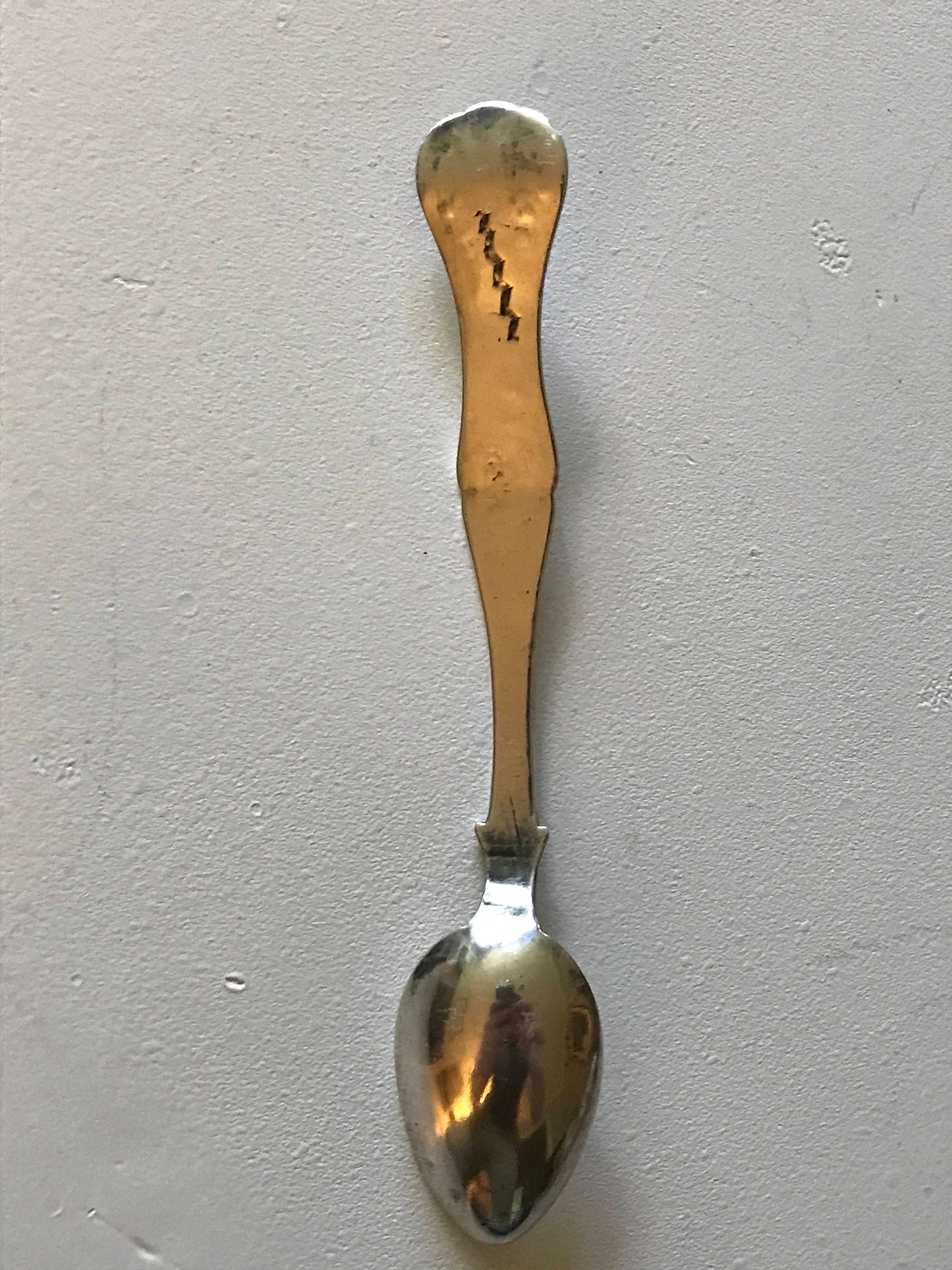 Turkish Fiddleback 900 Silver Spoon Tughra — ↝DC SILVER↜