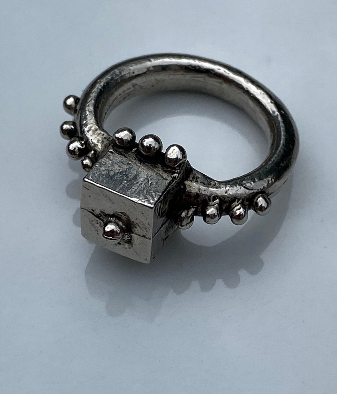 Antique Fulani Cast Silver Tribal Ring - Size 5.5 - 5.75 (possibly ...
