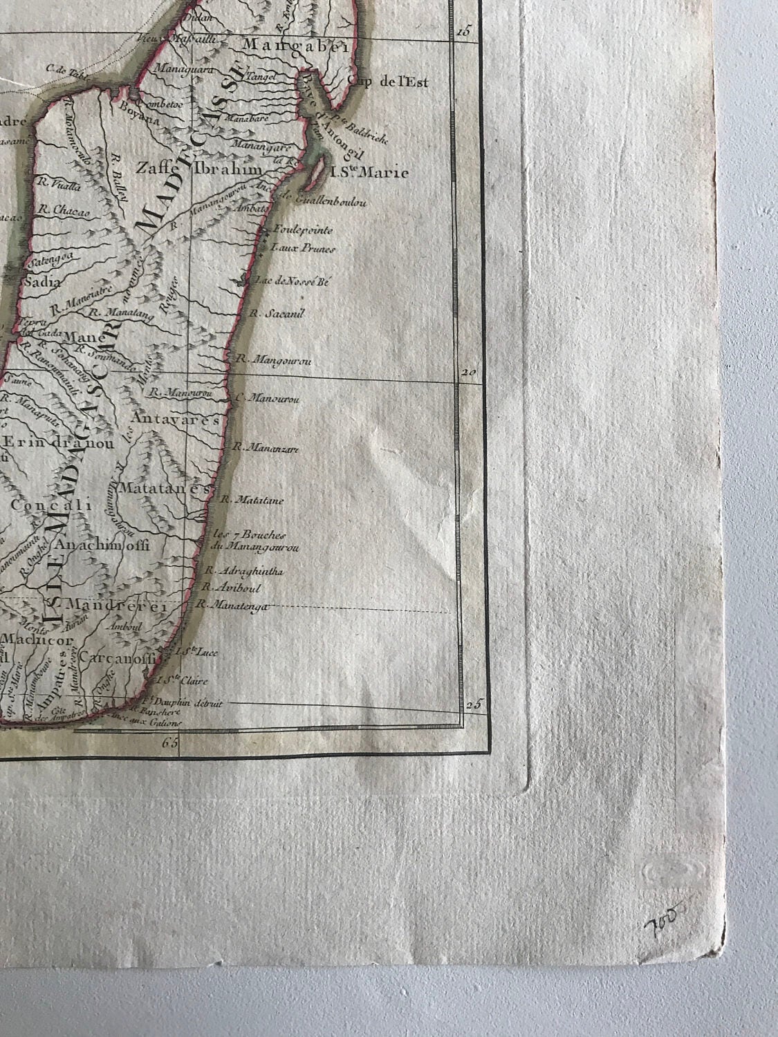 Phenomenal 1771 Map of Southeast Africa and Madagascar in French - Etsy UK