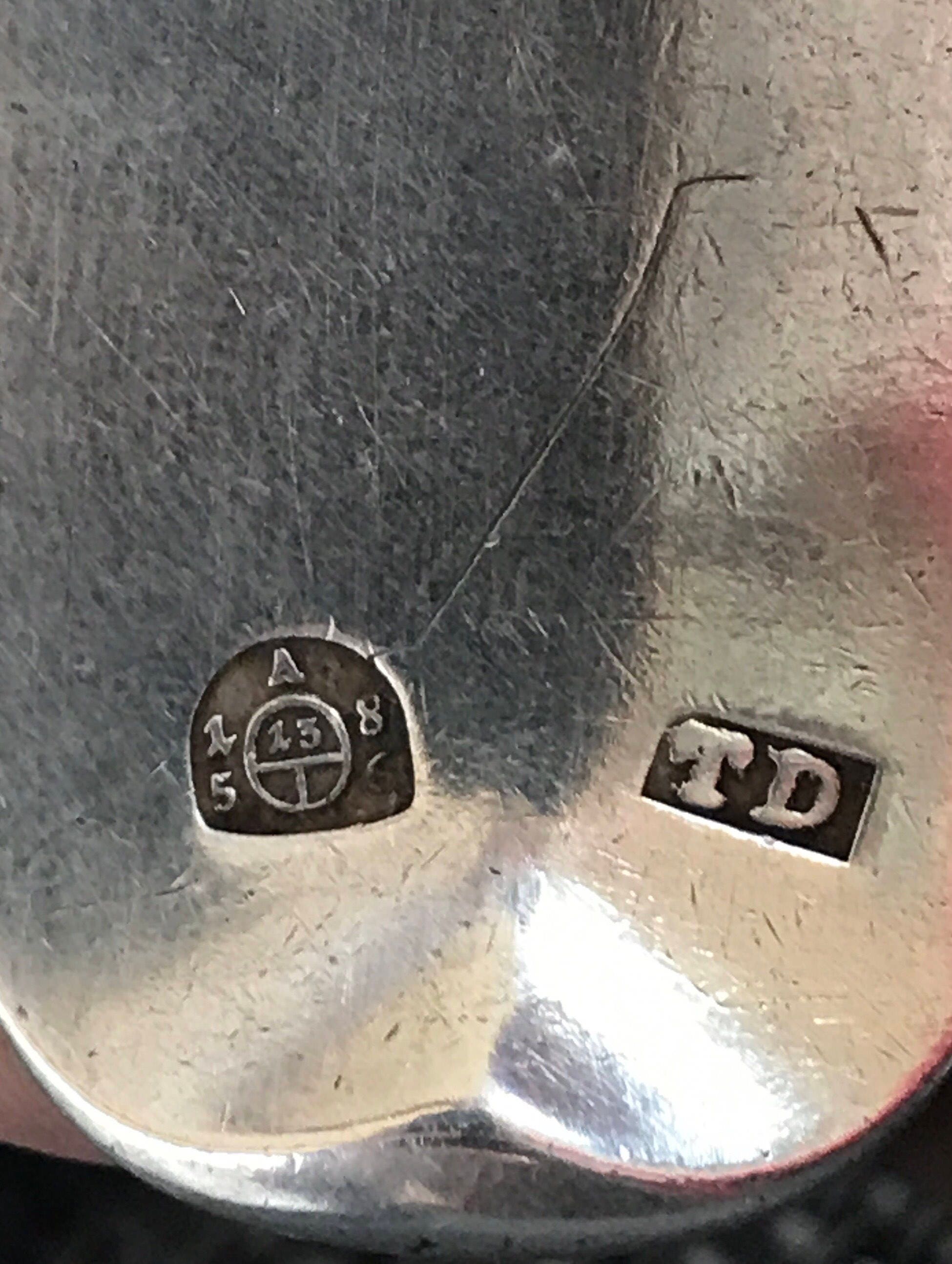 1856 13 Loth Silver Vienna Serving Spoon Pair by Thomas Dub - Etsy Denmark