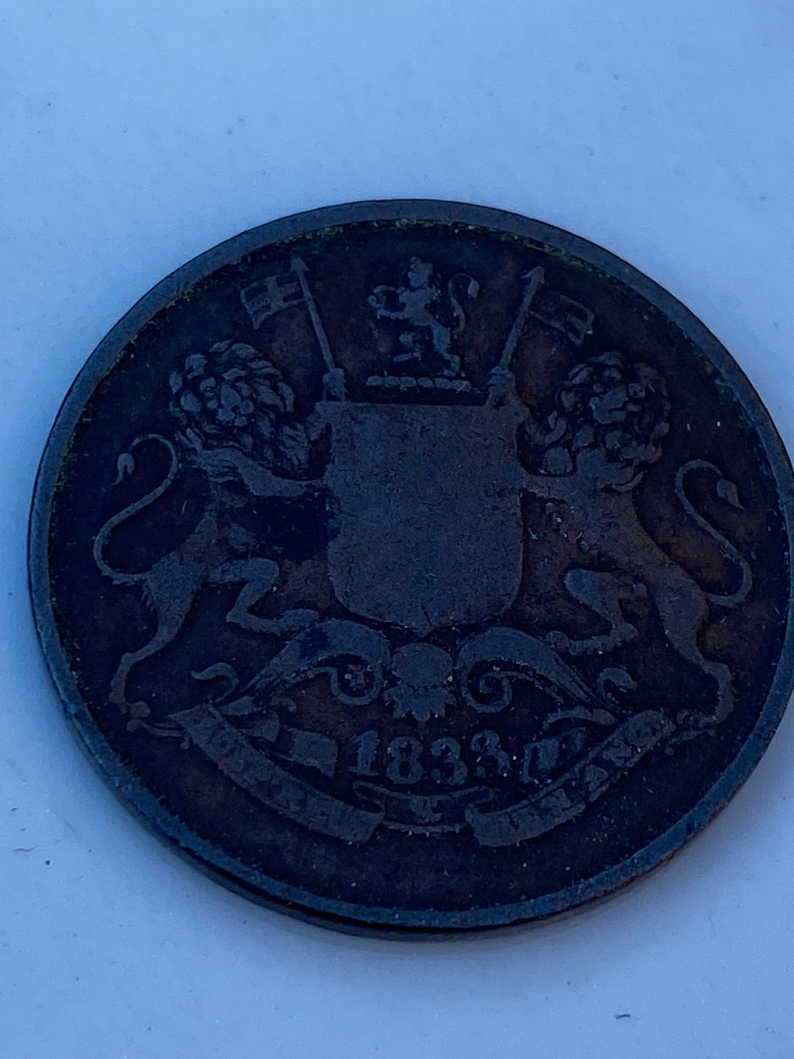 1833 India 1/4 Anna Coin KM232 - Etsy