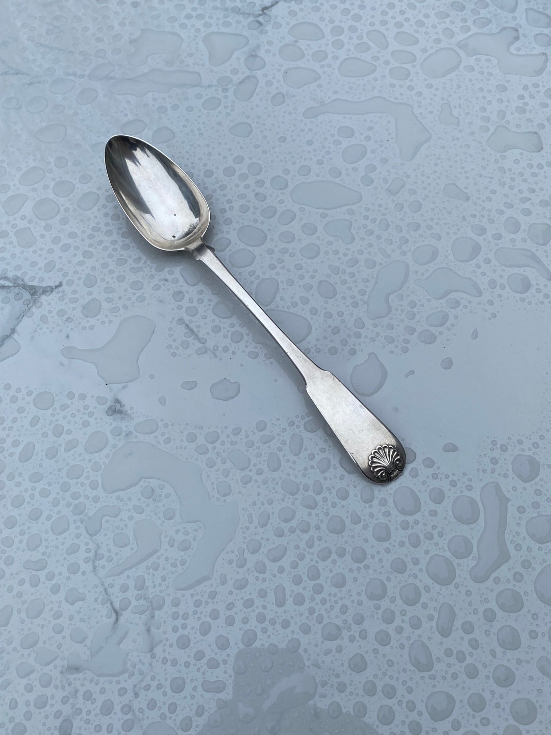 1818 Andrew Wilkie Sterling Silver Edinburgh George III Basting Spoon ...