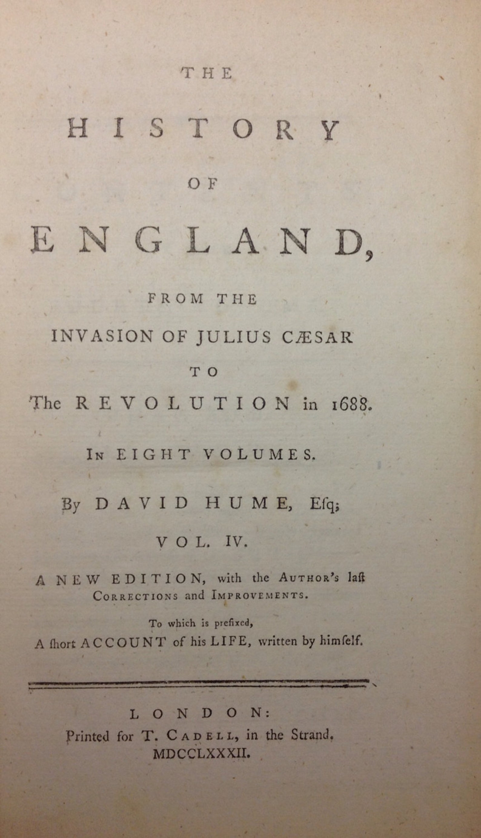 1782 Hume's the History of England Volume 4 and 7 David | Etsy