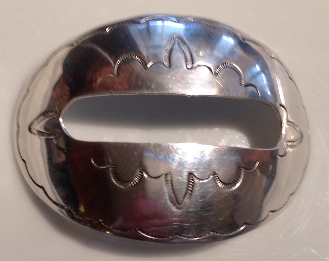 Vintage Navajo Sterling Turquoise Hair Bun Barrette Ponytail Native ...