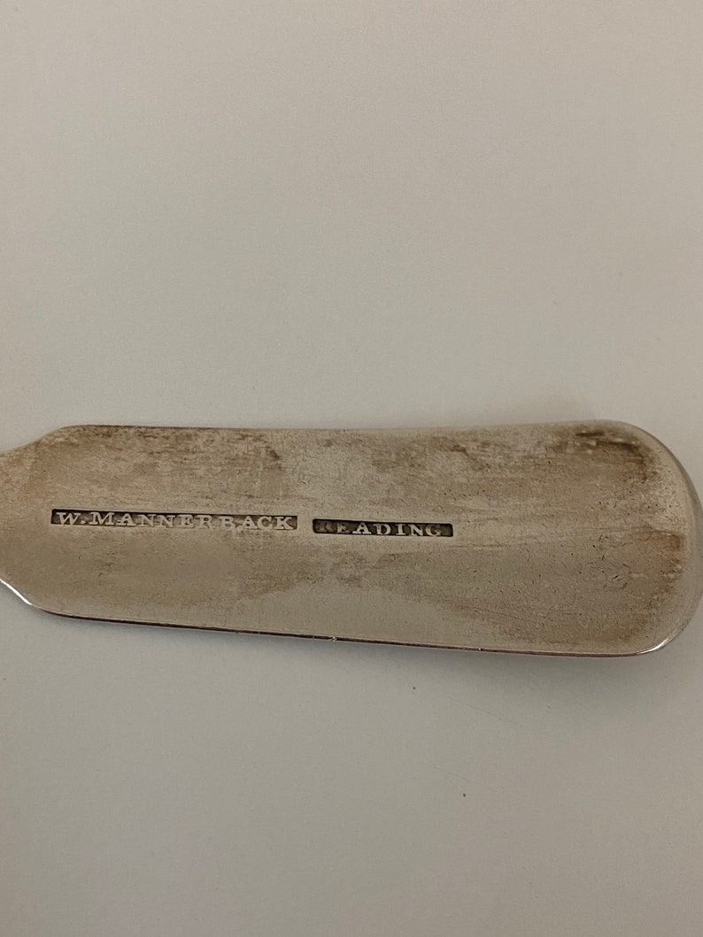 1790-1820 William Mannerback Coin Silver Tablespoon Reading, PA (56 ...