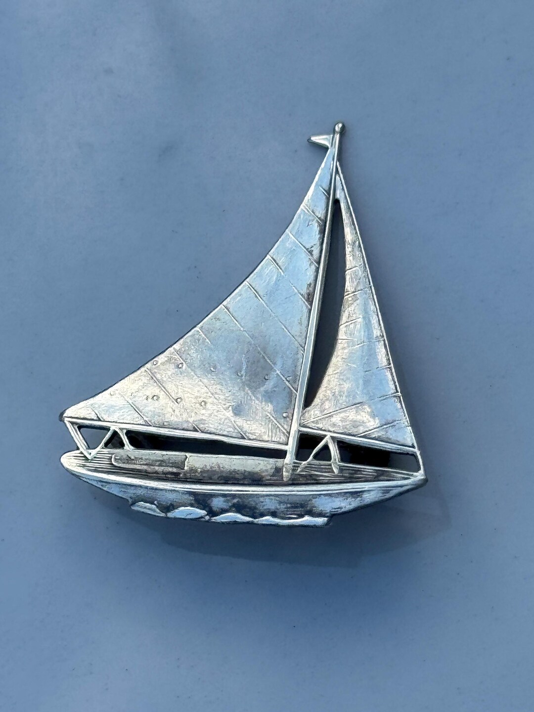 1960's Sailboat Sterling Silver Brooch or Pin - Etsy