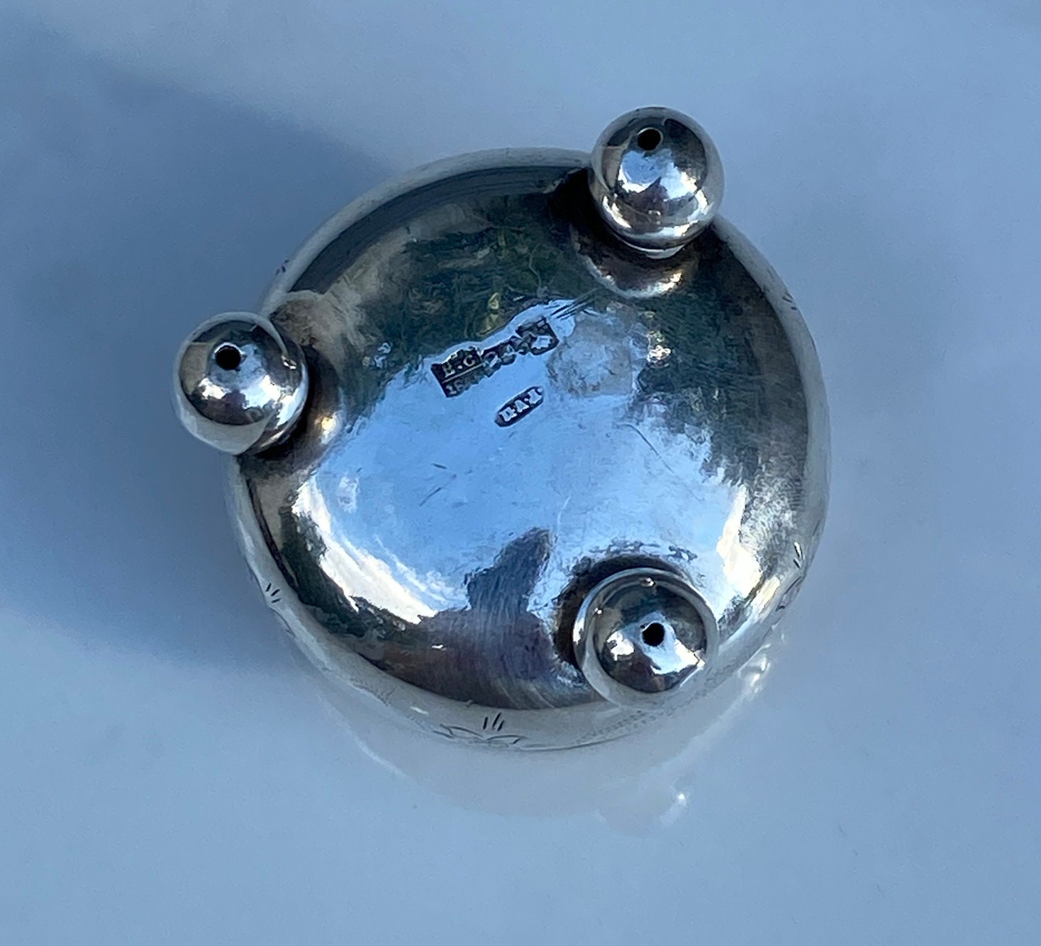 1868 Russian Silver Salt Cellar 875 or 84 Zolotniki Silver Victor ...