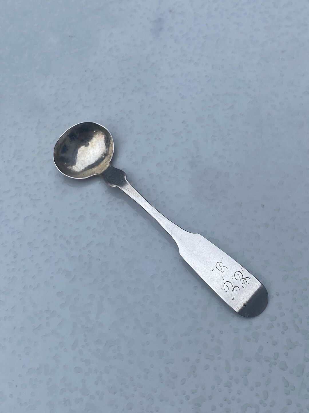 1835-48 Salt Spoon by Jeffrey Richardson Brackett of Boston, MA Coin ...