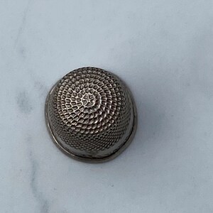 Sterling Silver Sewing Thimble Size 7 by Stern Brothers & Co. (2 G) - Etsy