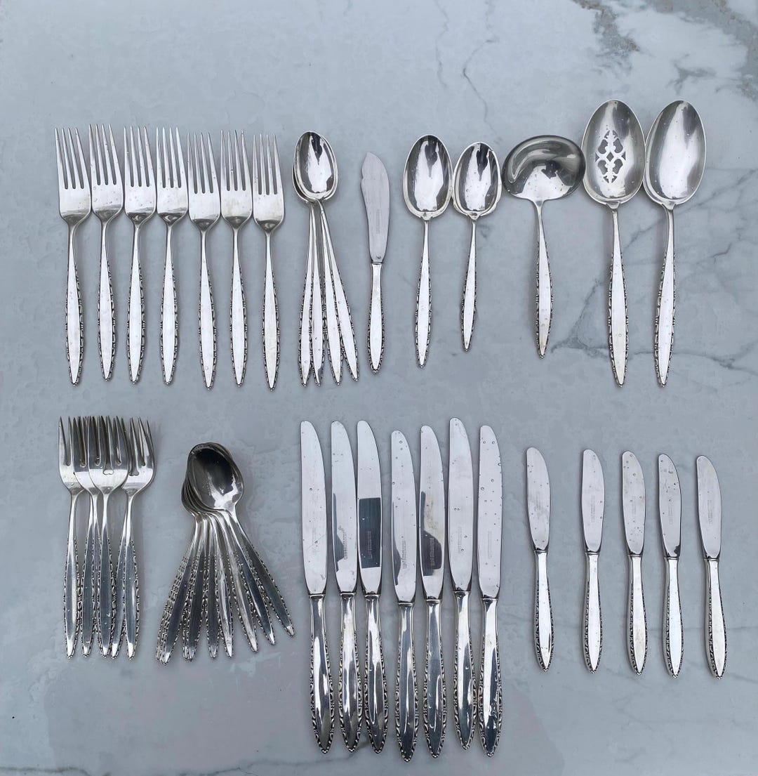 1965 Lunt Sterling Silver "lace Point" Pattern - Choose Your Pieces - Etsy